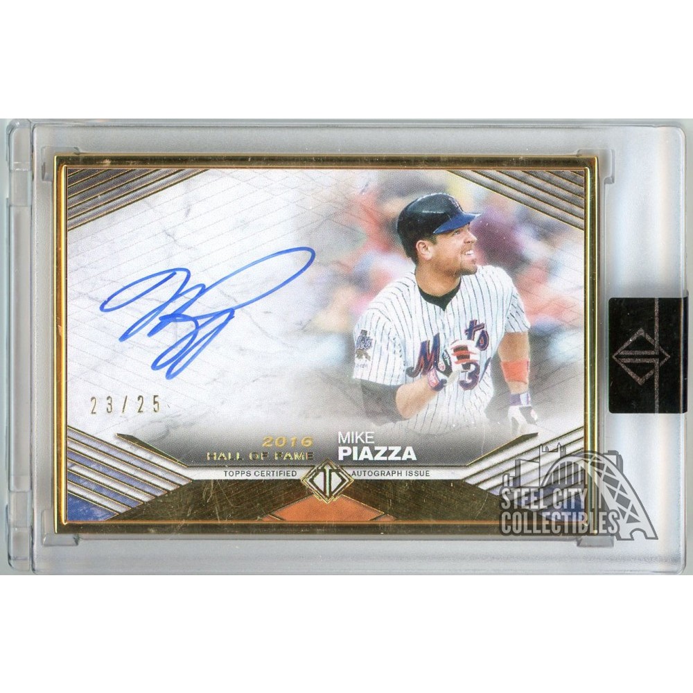 Mike Piazza 2021 Topps Transcendent Hall of Fame VIP Autograph Card # ...