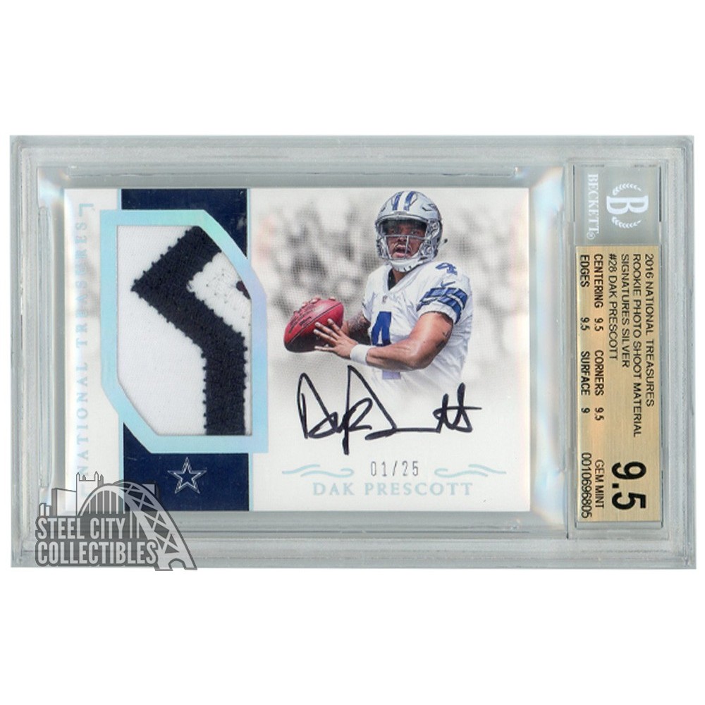Dak Prescott 2016 Panini National Treasures Rookie Photo Shoot Patch ...