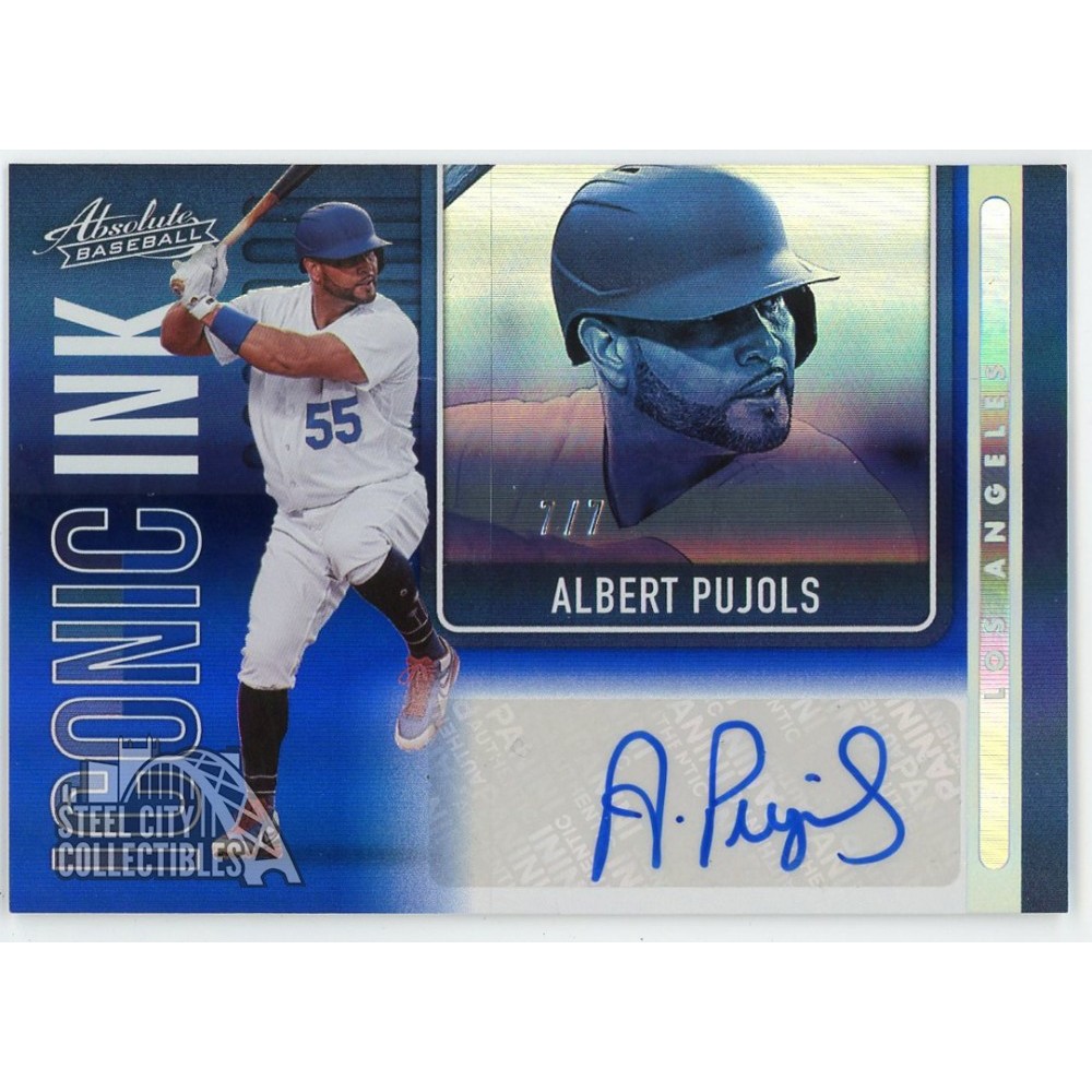 Albert Pujols 2022 Panini Absolute Iconic Ink Blue Spectrum Autograph ...