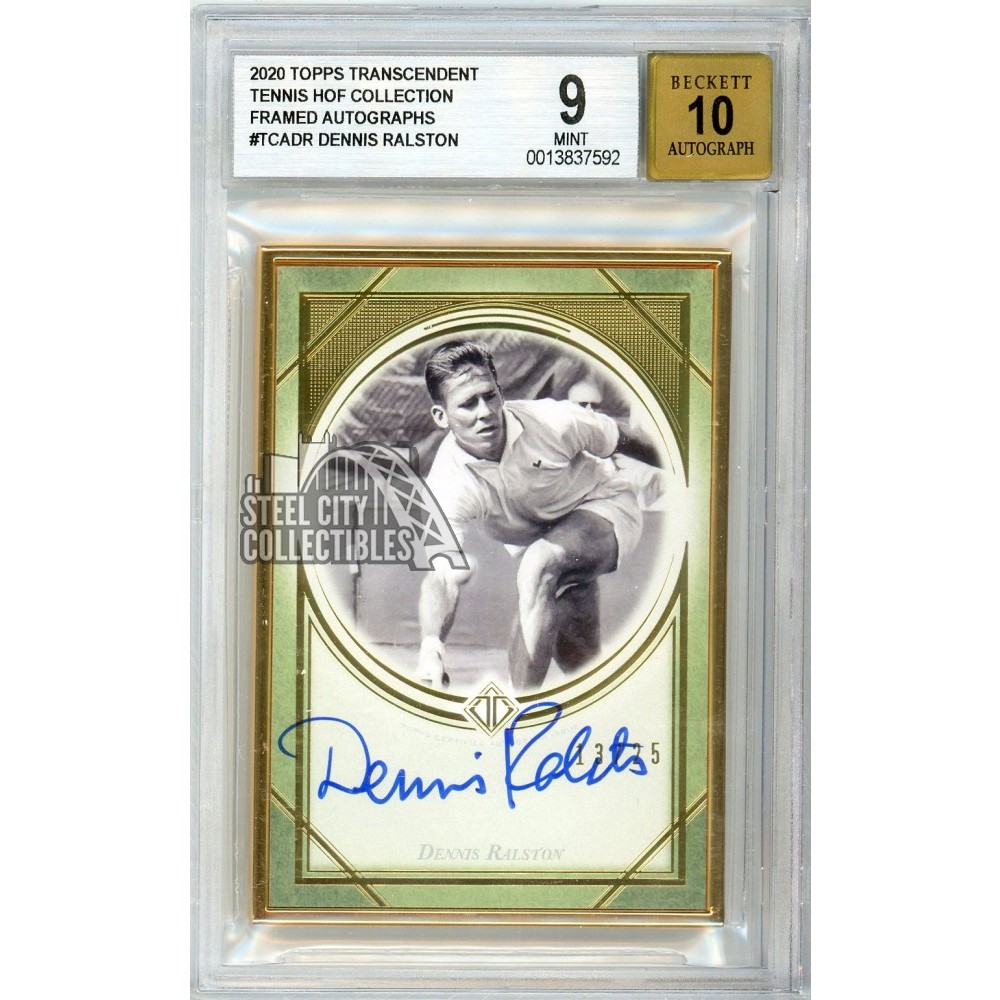 Dennis Ralston 2020 Topps Transcendent Tennis HOF Autograph Card #TCA ...