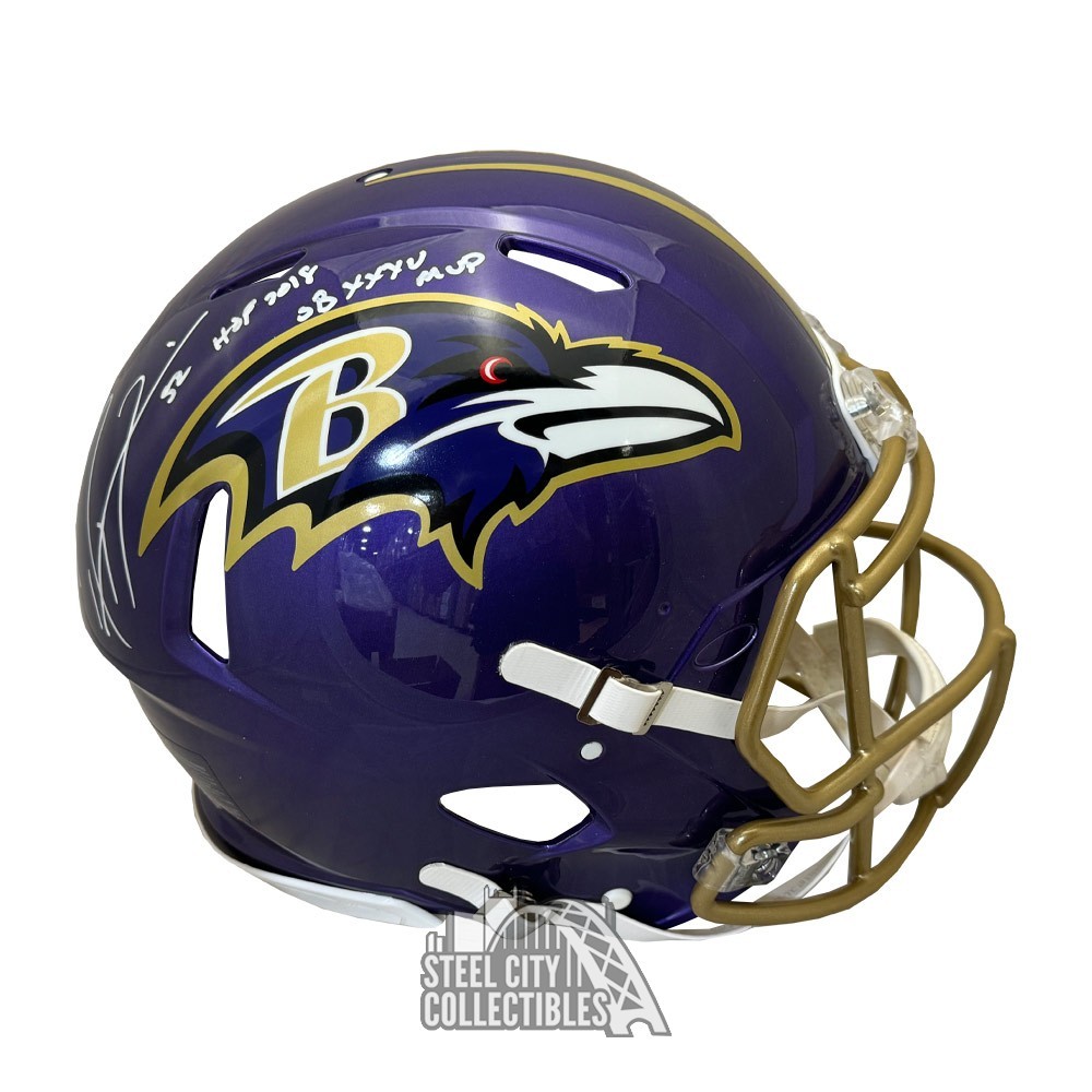 Ray Lewis HOF SB MVP Autographed Baltimore Flash Authentic Full Size ...