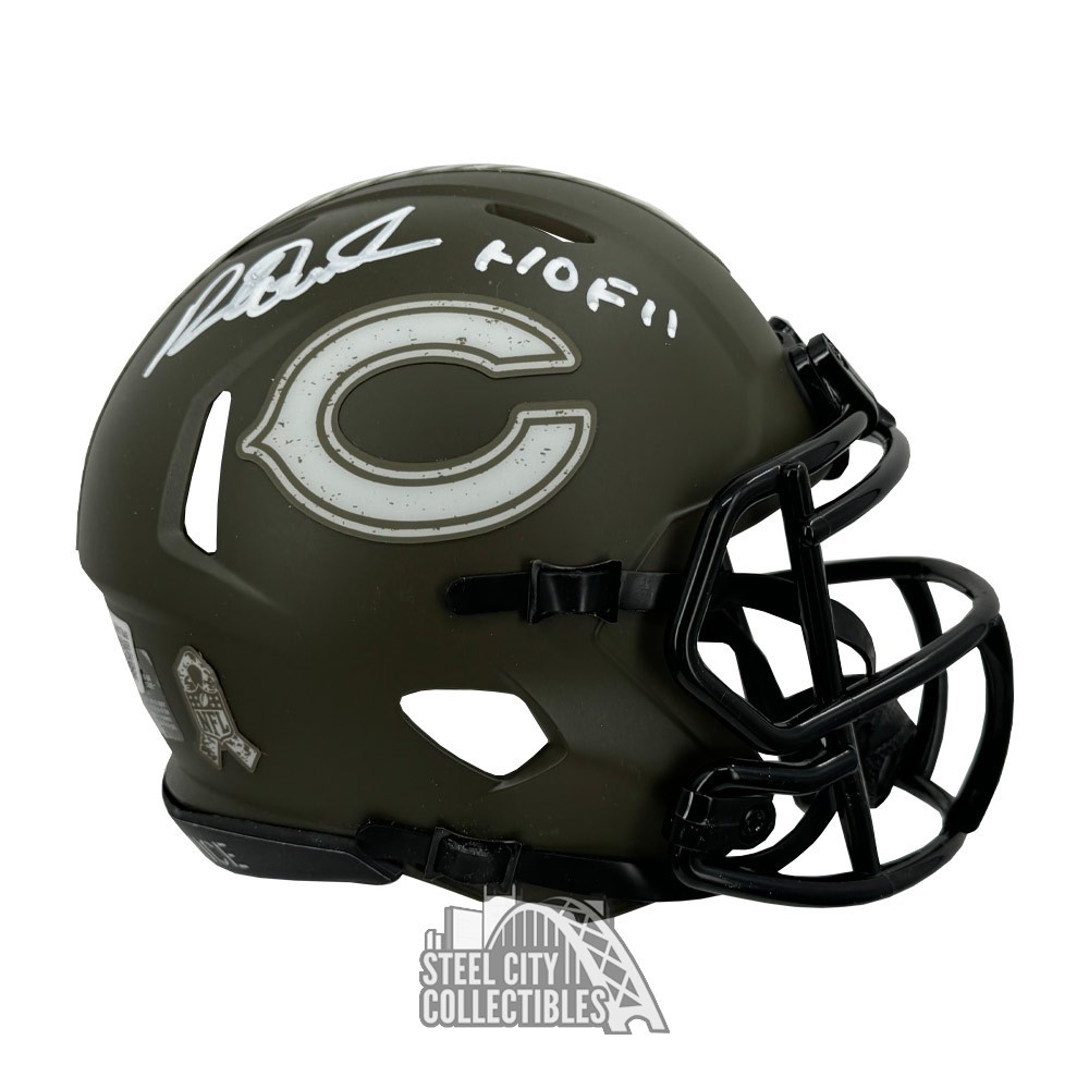 Richard Dent HOF 11 Autographed Chicago Salute To Service Mini Helmet ...
