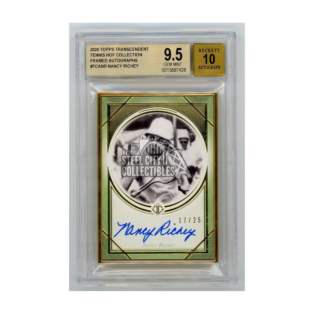 Nancy Richey 2020 Topps Transcendent Tennis Autograph Card /25 BGS 9.5 ...