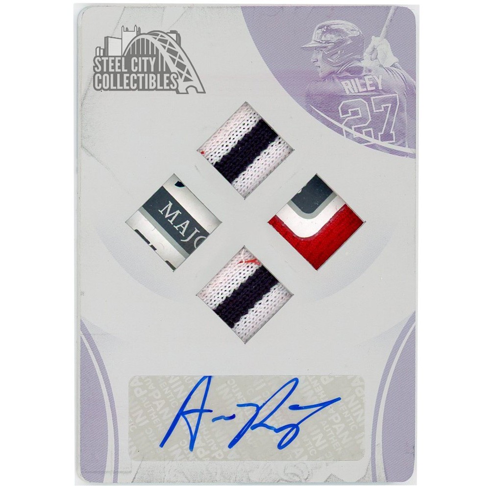 Austin Riley 2020 Panini Immaculate Extra Bases Tag Patch Autograph ...