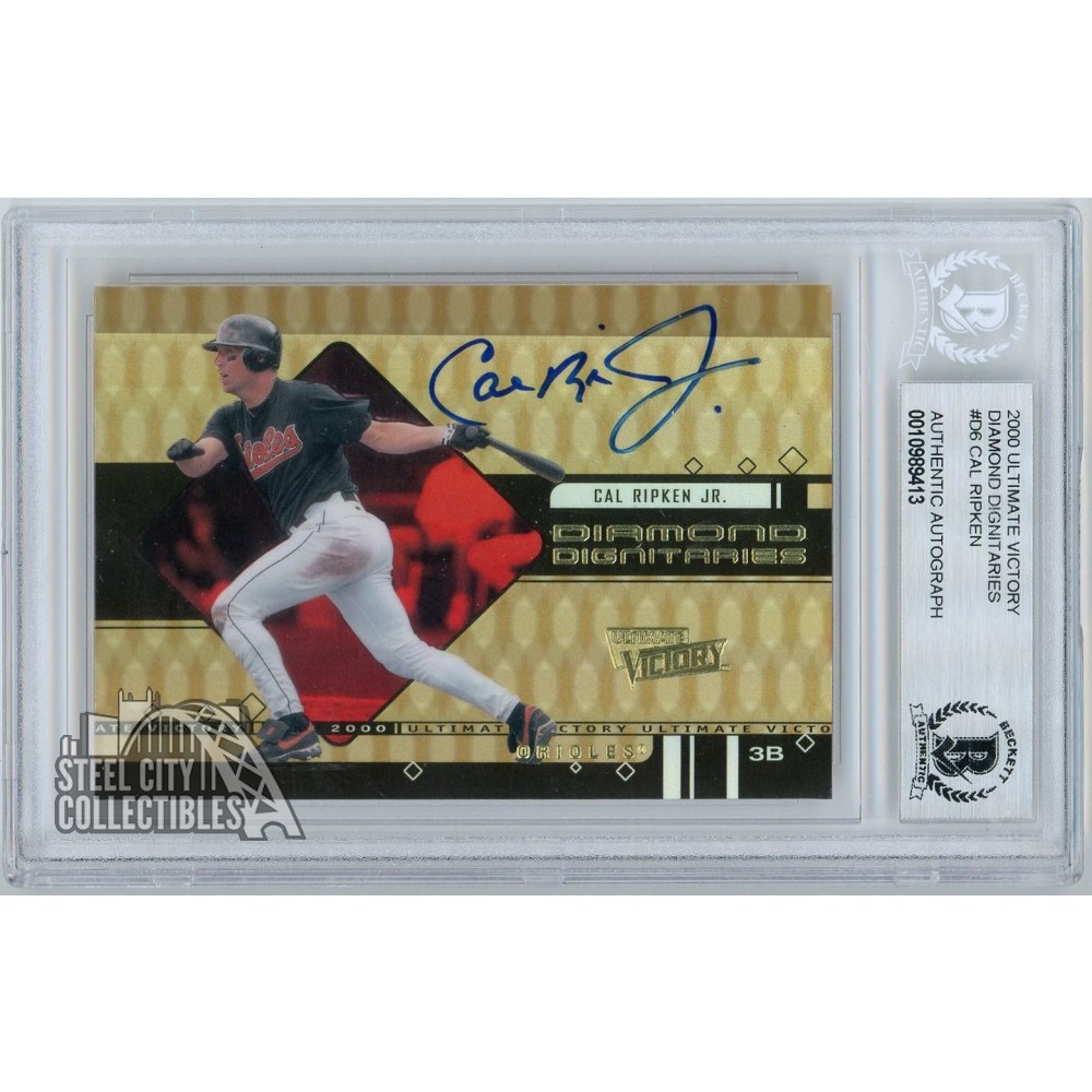 Cal Ripken Jr. 2000 Upper Deck Ultimate Victory Autograph Card #D6 BAS ...