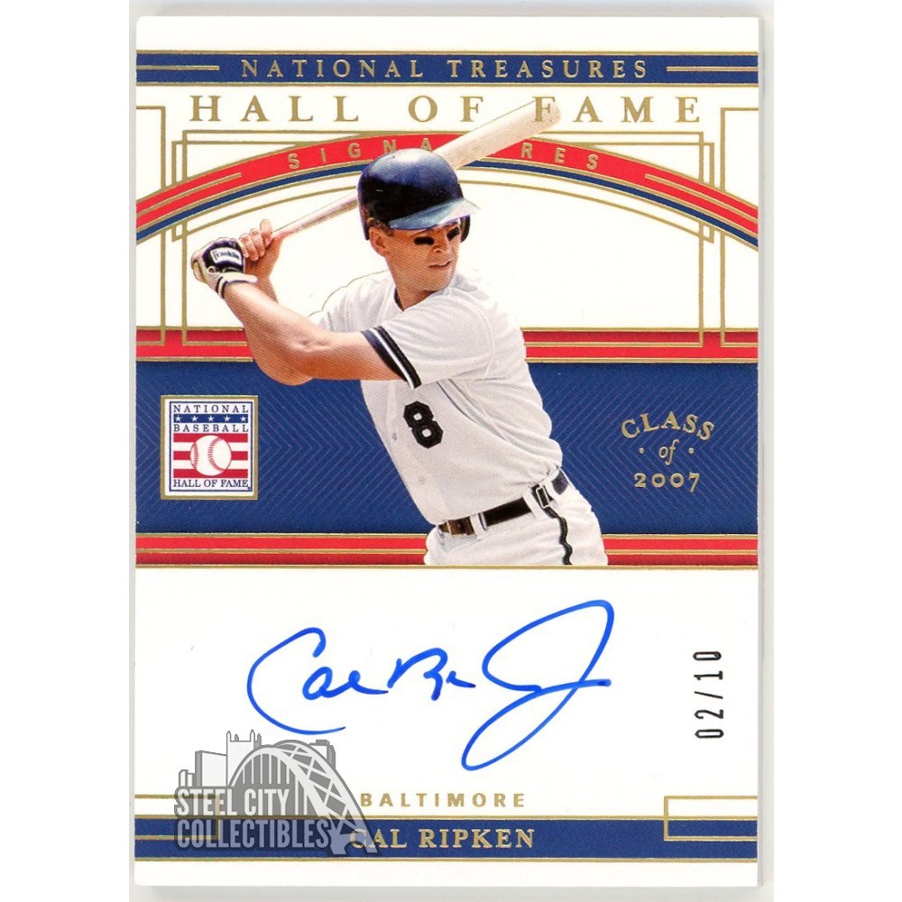 Cal Ripken Jr. 2020 Panini National Treasures Hall Of Fame Autograph ...