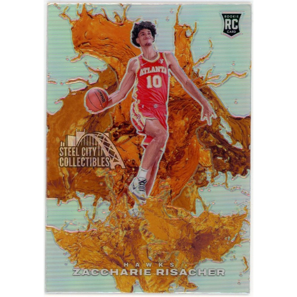 Zaccharie Risacher 2024 Panini Black Friday Splash of Color Rookie Card ...