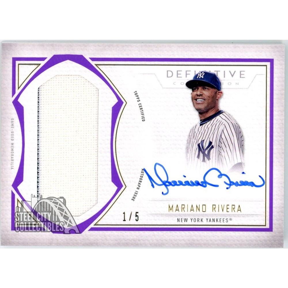 Mariano Rivera 2019 Topps Definitive Purple Patch Autograph Card #DARC ...