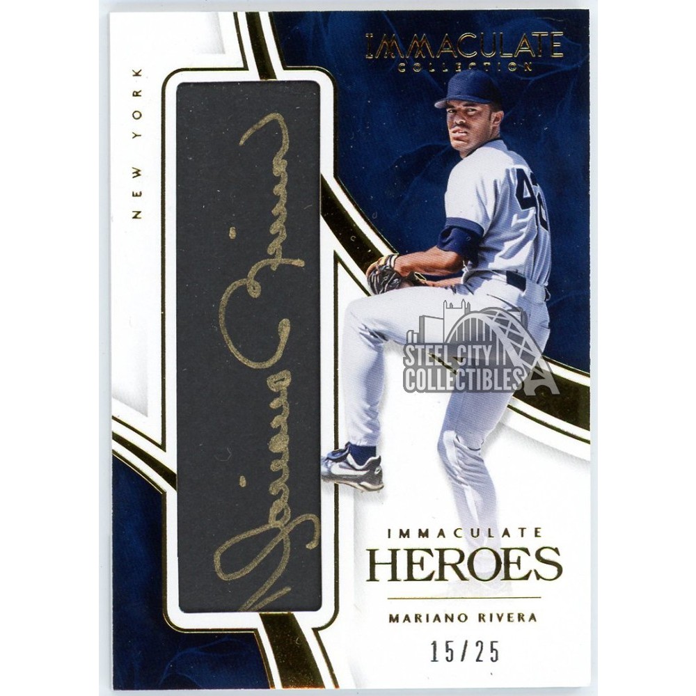Mariano Rivera 2016 Panini Immaculate Heroes Autograph Card #IHA-MR 15/ ...