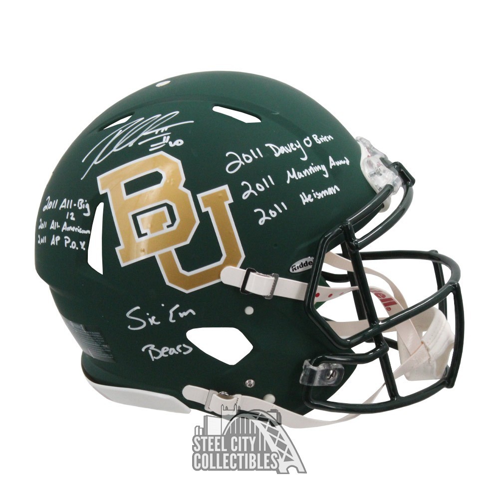 Robert Griffin III Autographed Baylor Speed Authentic Full Size Helmet ...