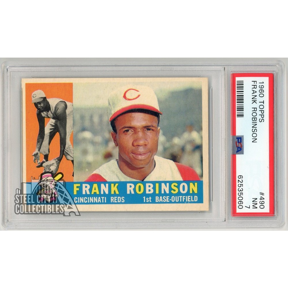 Frank Robinson 1960 Topps Card #490 PSA 7 NM | Steel City Collectibles