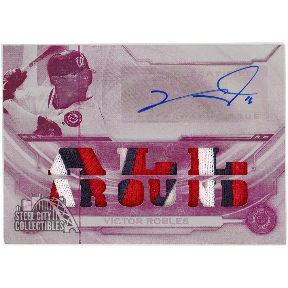 Victor Robles 2019 Topps Triple Threads Patch Autograph White Whale ...