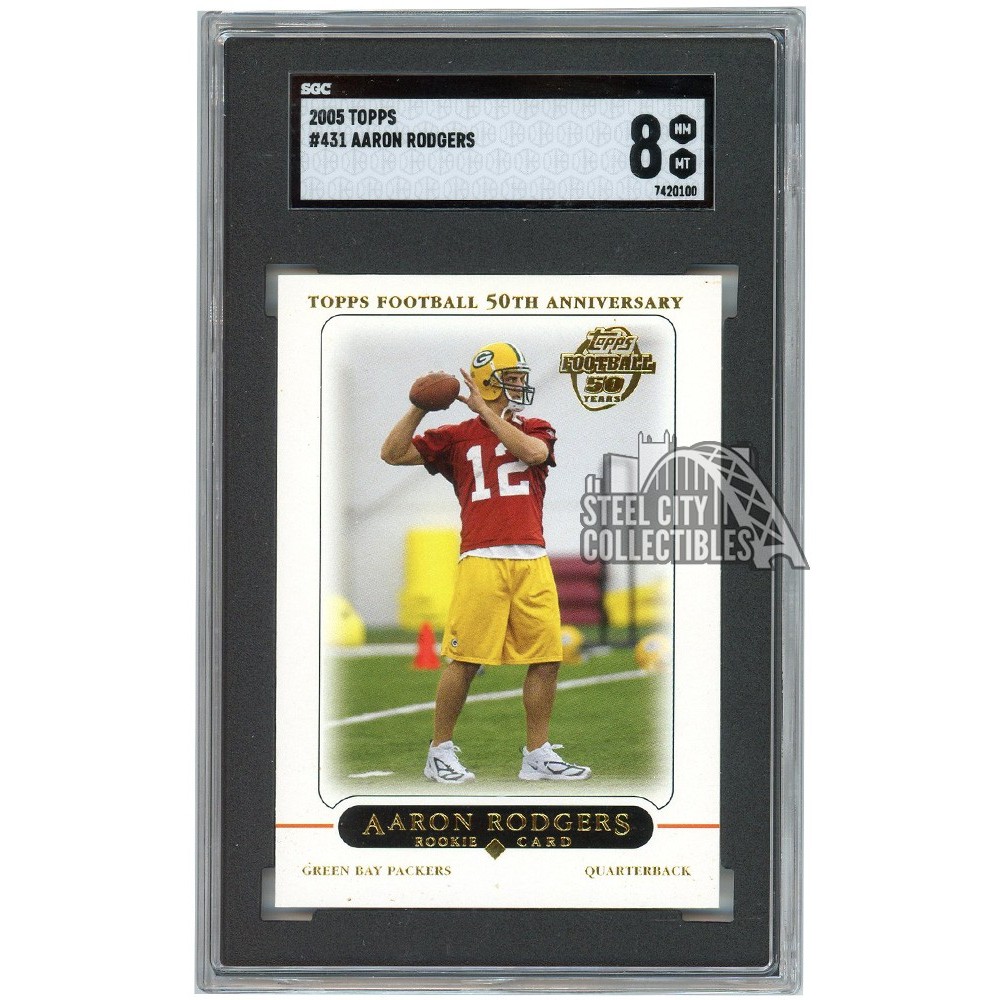 Aaron Rodgers 2005 Topps Rookie #431 SGC 8 | Steel City Collectibles
