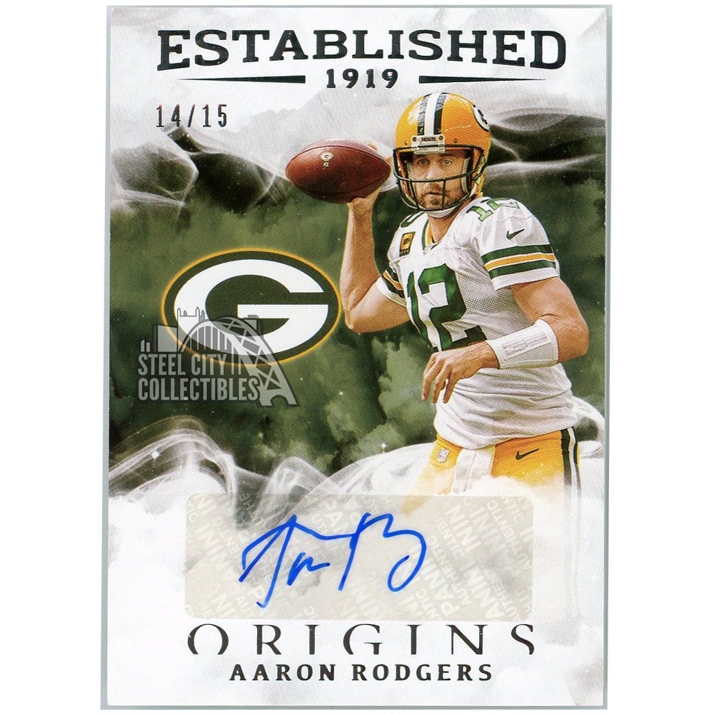Aaron Rodgers 2021 Panini Origins Established Auto 14/15 | Steel City ...
