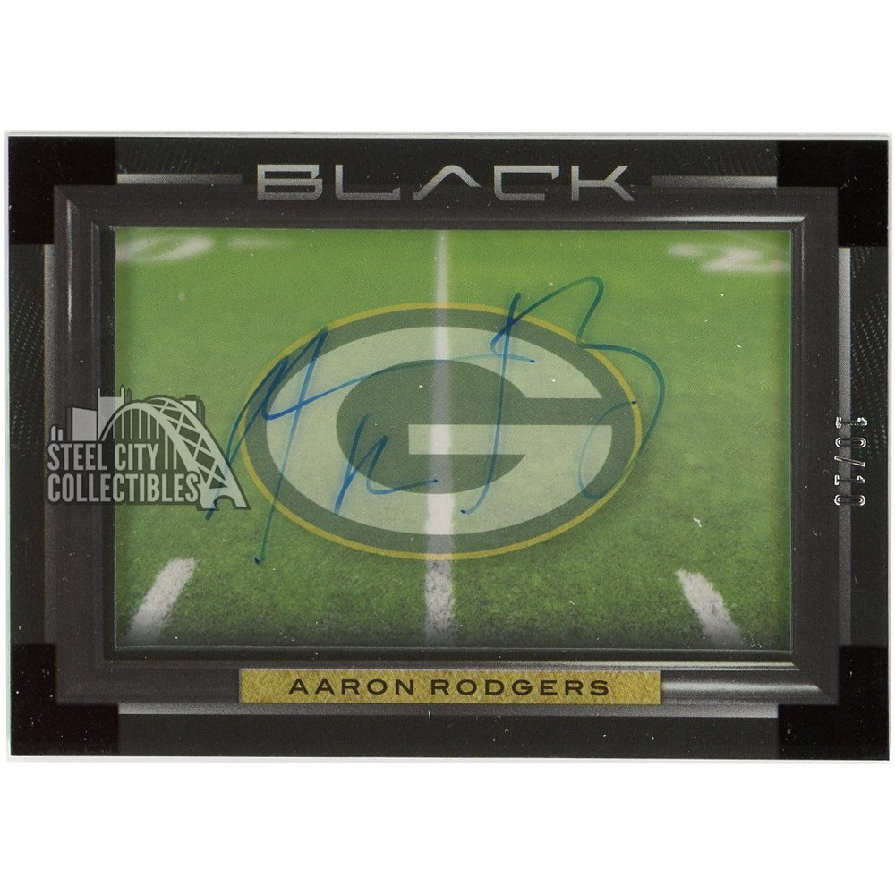 Aaron Rodgers 2021 Panini Black Shadowbox Auto 10/10 | Steel City ...