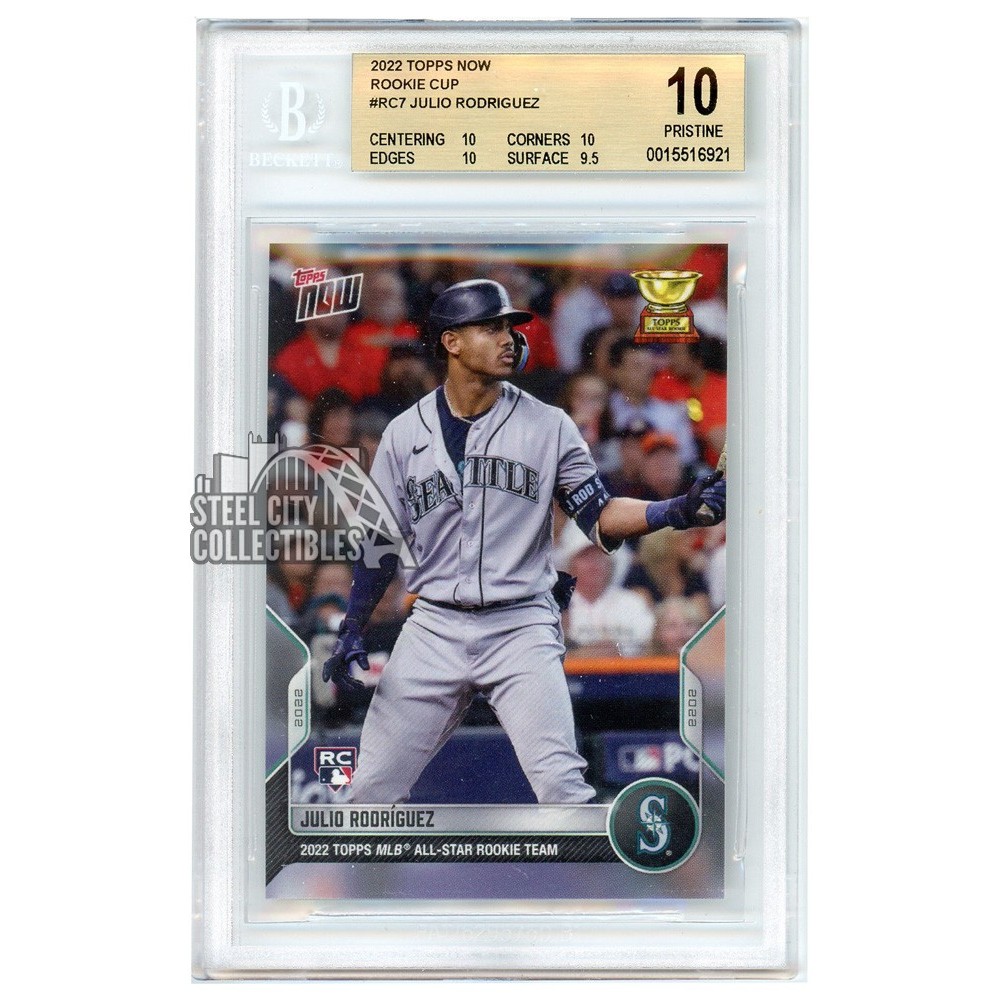 Julio Rodriguez 2022 Topps Now Rookie Card #RC-7 BGS 10 Pristine ...