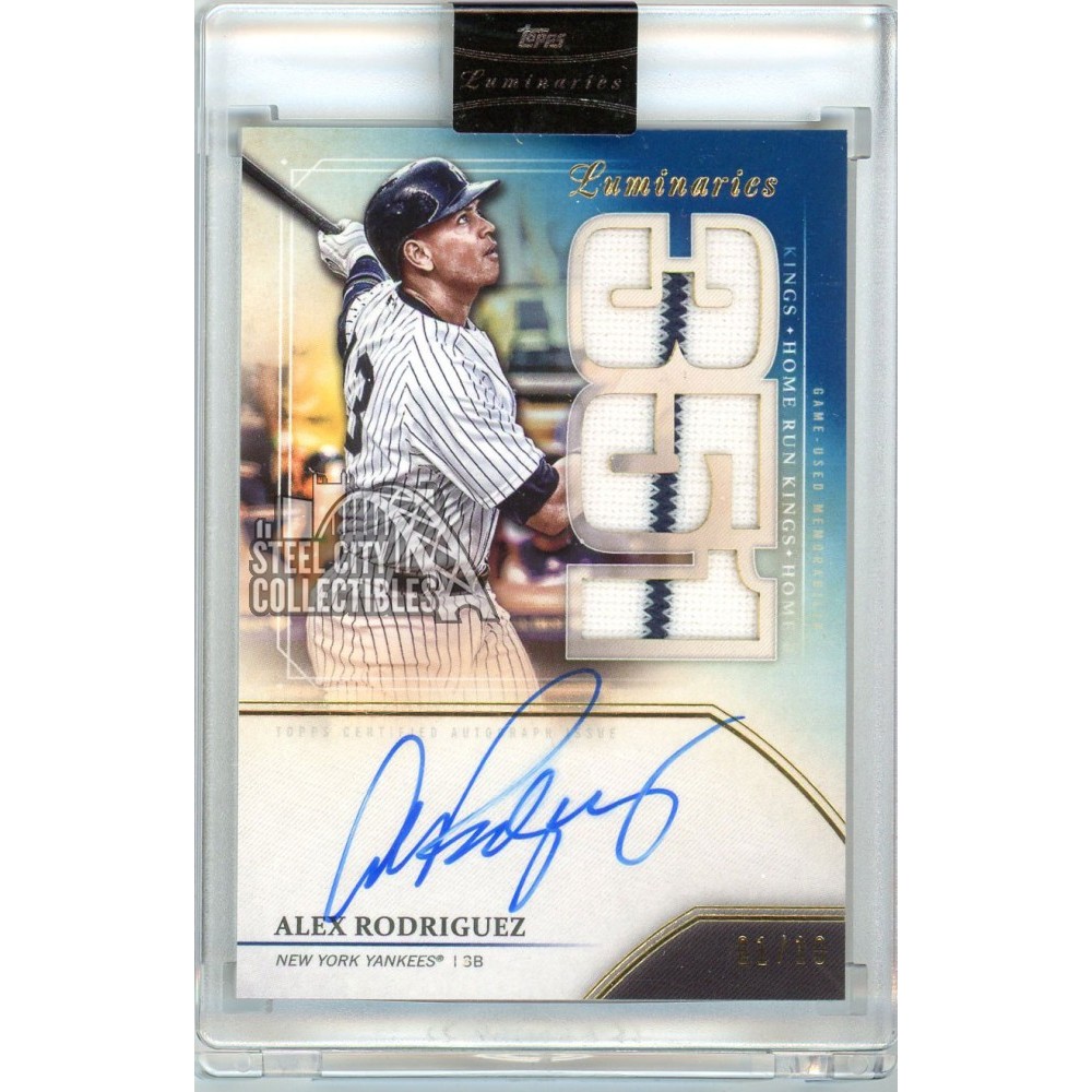 Alex Rodriguez 2020 Topps Luminaries Home Run Kings Jersey Autograph ...