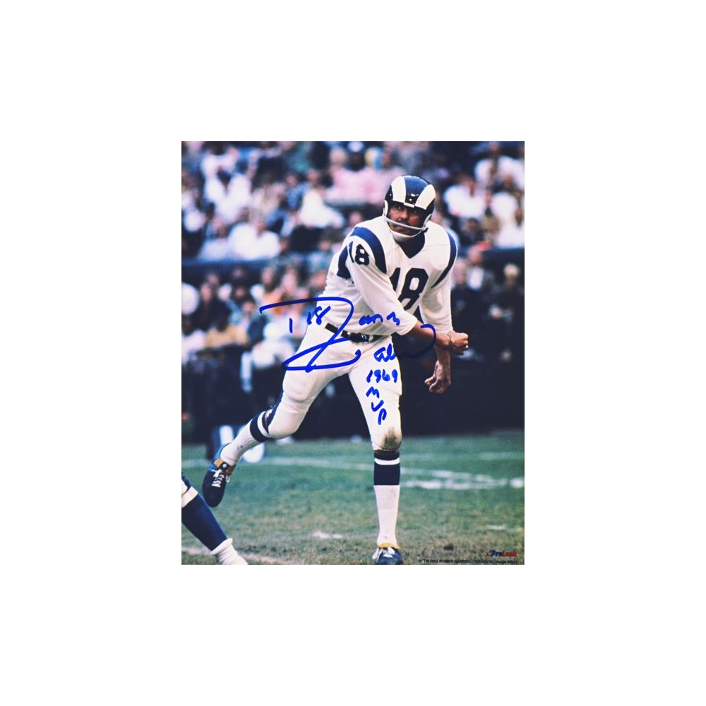 Roman Gabriel Autographed Rams 8x10 Photo (1969 MVP) | Steel City ...