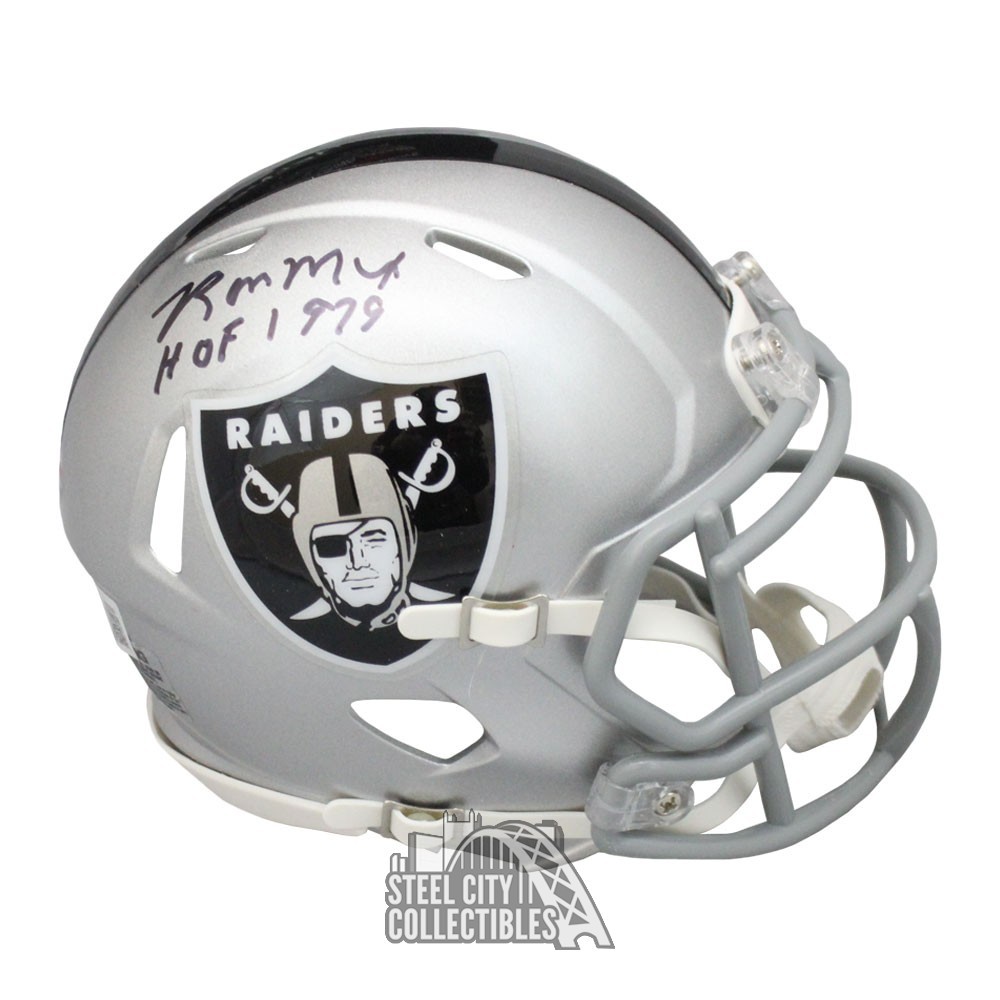 Ron Mix HOF 1979 Autographed Oakland Speed Mini Football Helmet - BAS ...