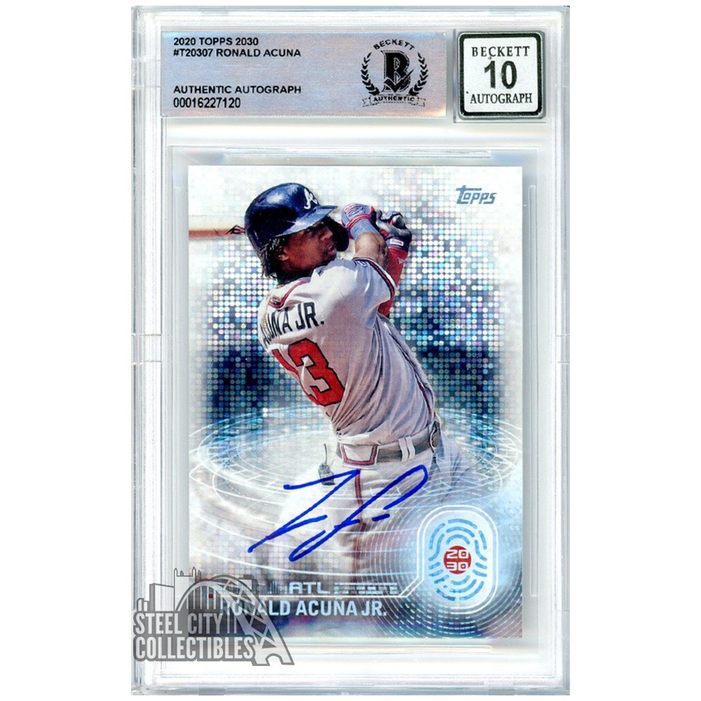 Ronald Acuna Jr 2020 Topps 2030 Autograph Baseball Card #T20307 BAS 10 ...