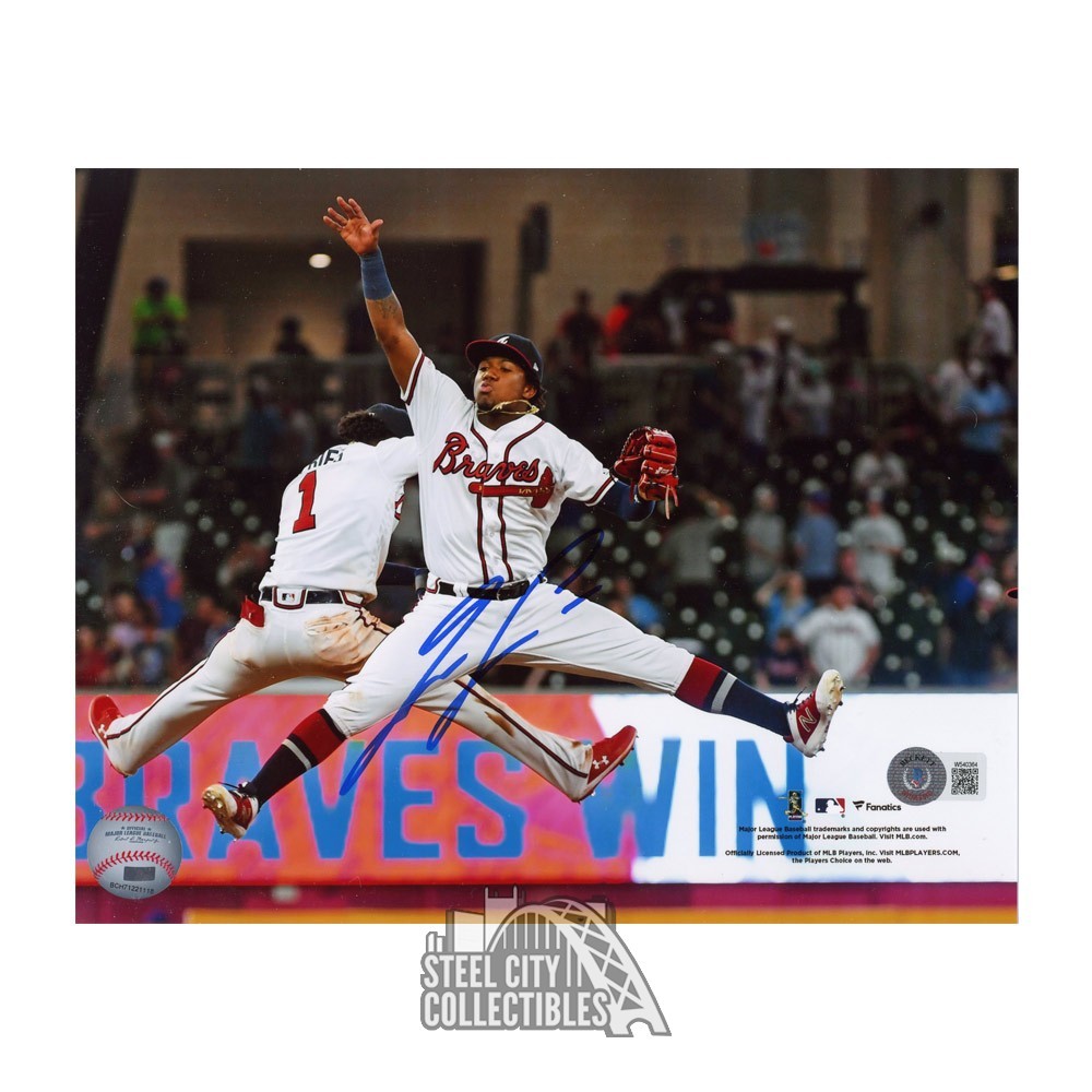 Ronald Acuna Jr Autographed Atlanta 8x10 Baseball Photo - BAS (High ...