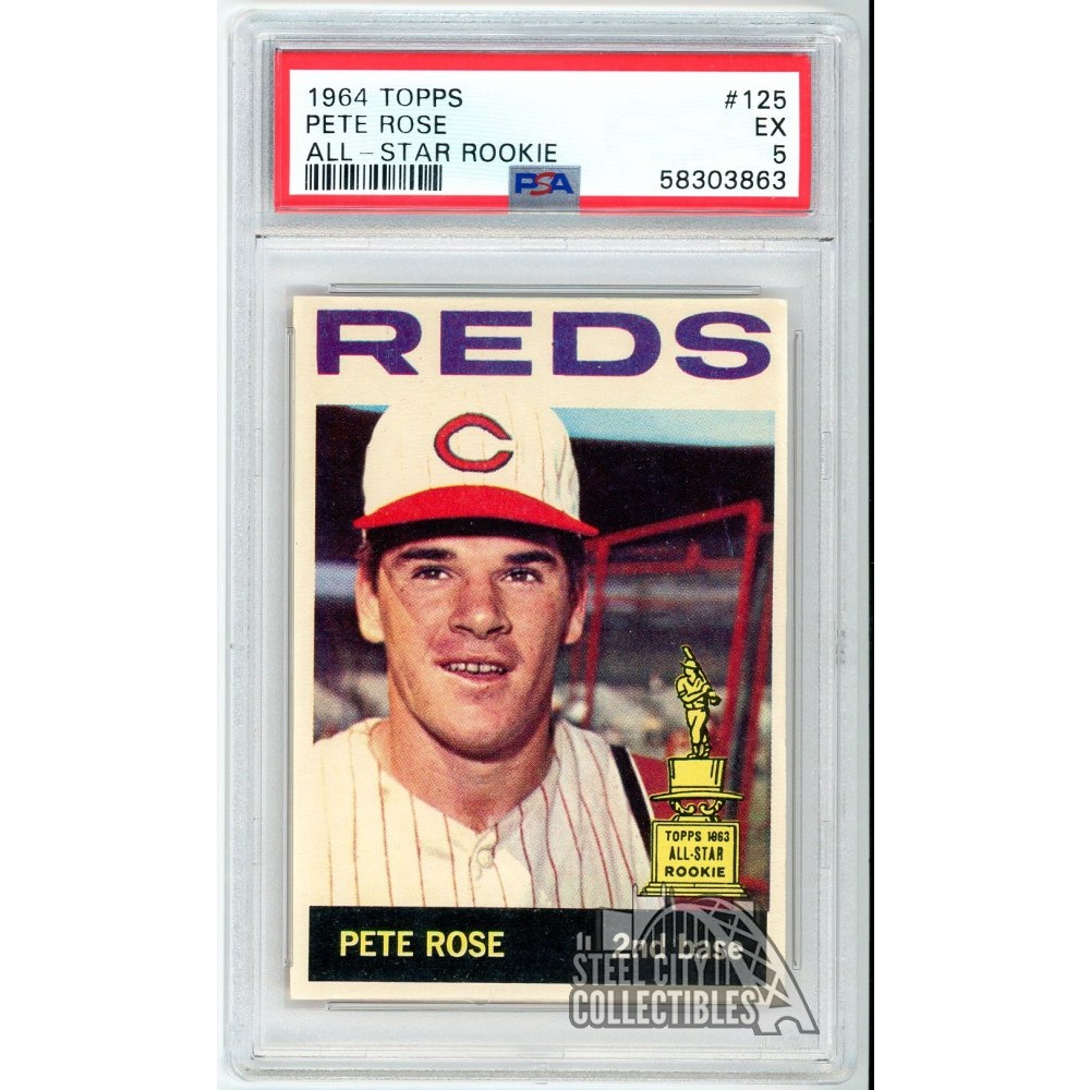 Pete Rose 1964 Topps All Star Rookie Card #125 PSA 5 EX | Steel City ...