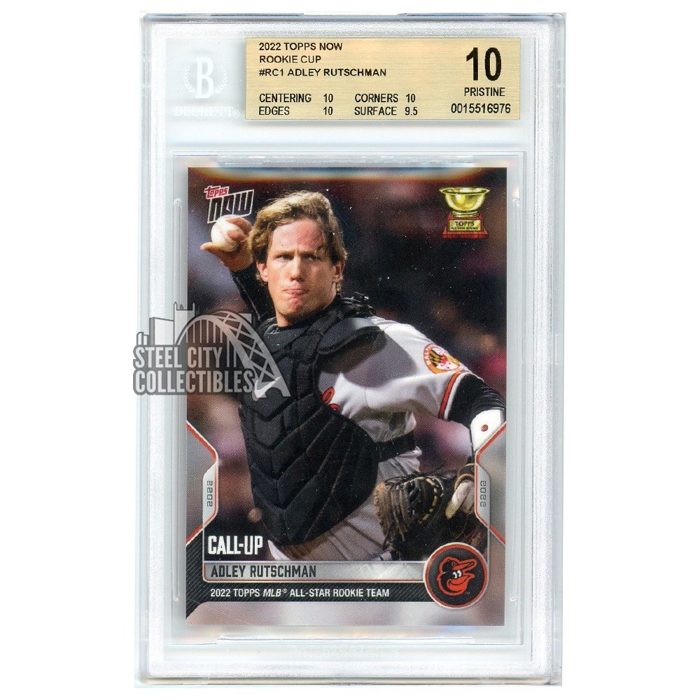 Adley Rutschman 2022 Topps Now Rookie Card #RC-1 BGS 10 Pristine ...
