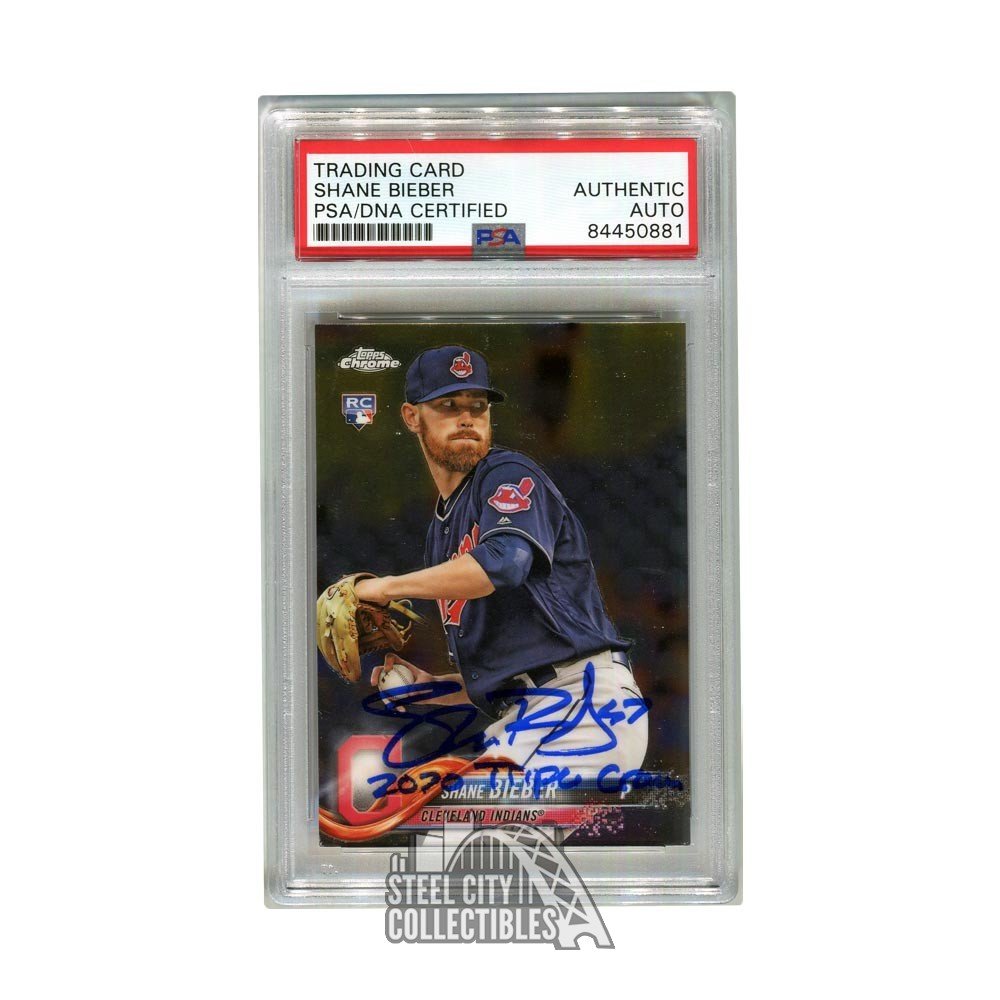 Shane Bieber 2019 Topps Chrome Update Rookie 2020 Triple Crown ...