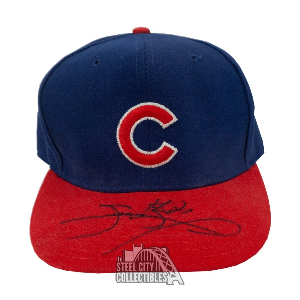 Sammy Sosa Autographed Chicago Cubs Game Used Baseball Hat - BAS LOA ...