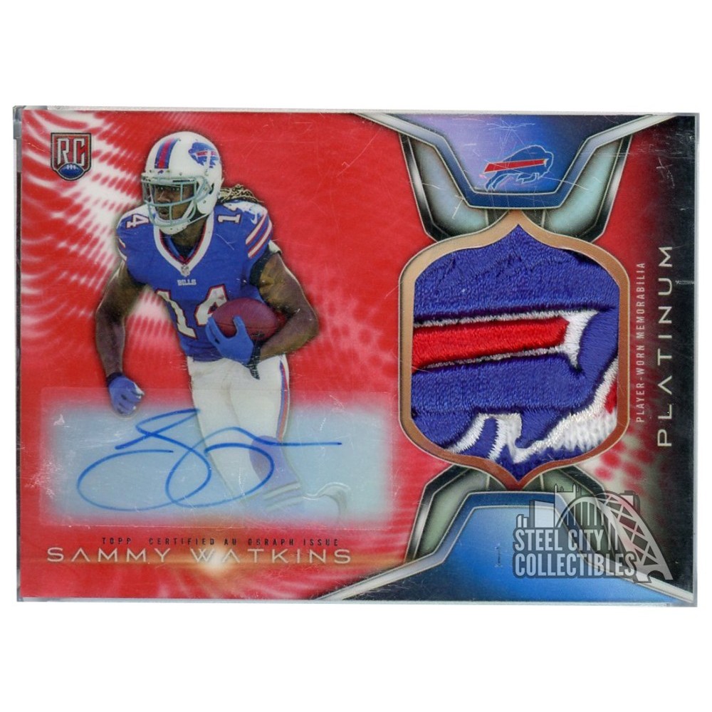 Sammy Watkins 2014 Topps Platinum Autograph Rookie Red Refractor Patch ...