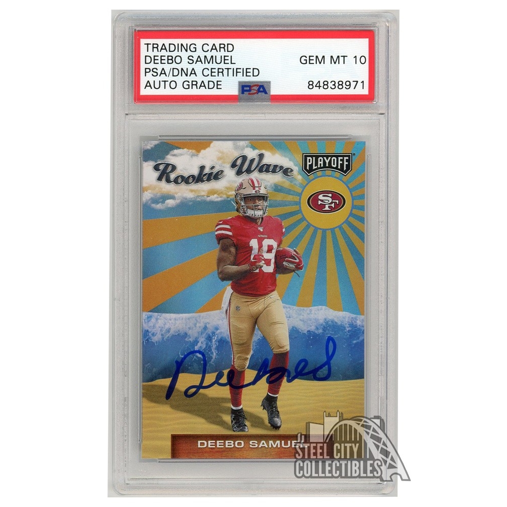 Deebo Samuel 2019 Panini Playoff Rookie Wave Autograph Card #11 PSA/DNA ...