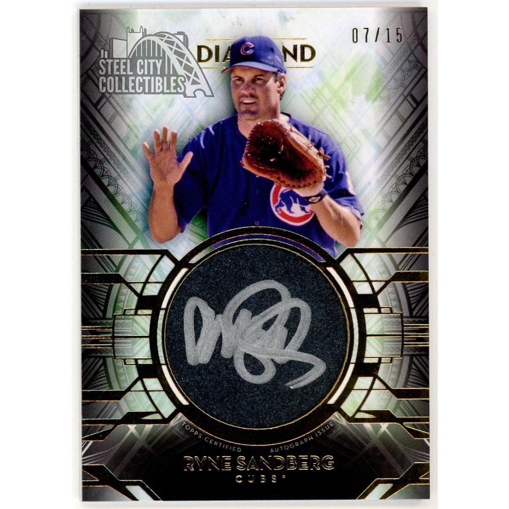 Ryne Sandberg 2021 Topps Diamond Icons Silver Ink Autograph Card #SI-RS ...