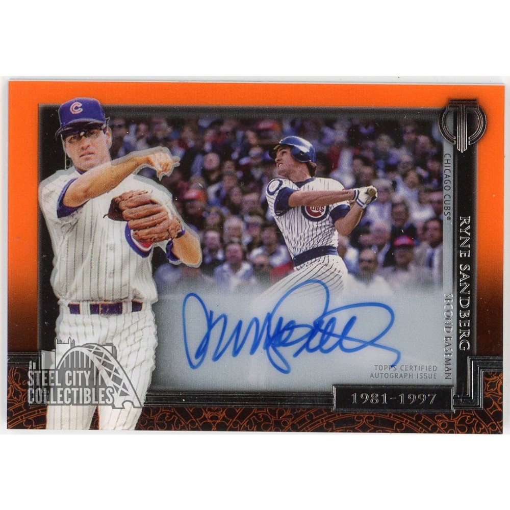 Ryne Sandberg 2017 Topps Tribute Generations of Excellence Orange ...