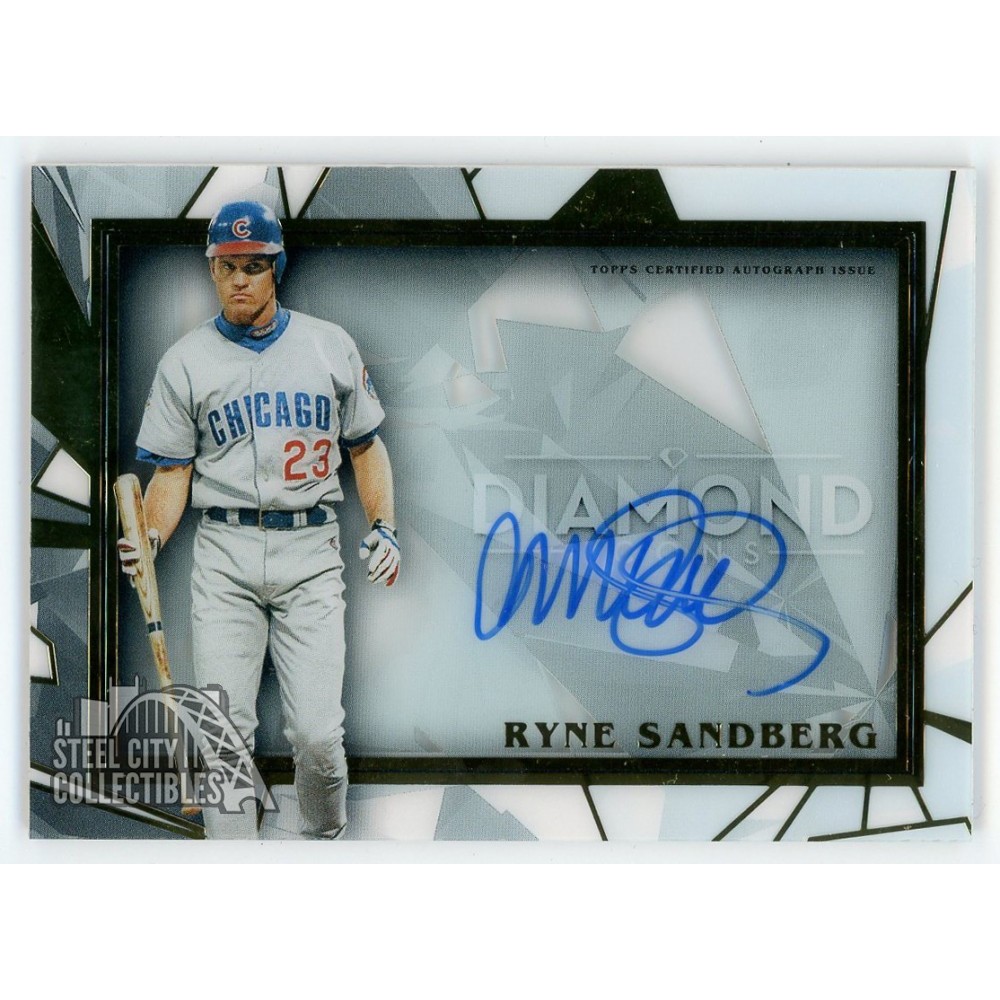 Ryne Sandberg 2022 Topps Diamond Icons Shadowbox Autograph Card #IOTD ...