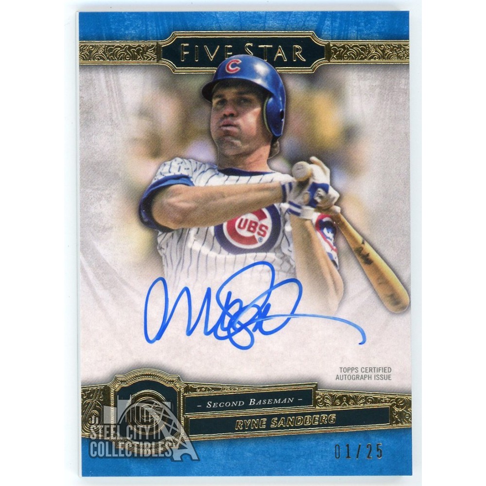 Ryne Sandberg 2021 Topps Five Star Autograph Card #FSA-RS 01/25 | Steel ...