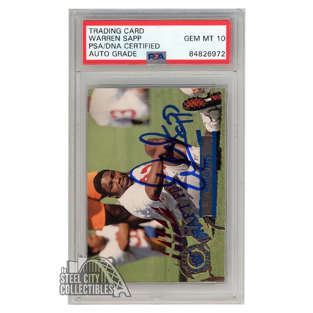 Warren Sapp 1995 Topps Stadium Club Autograph Rookie Card #D225 PSA/DNA ...