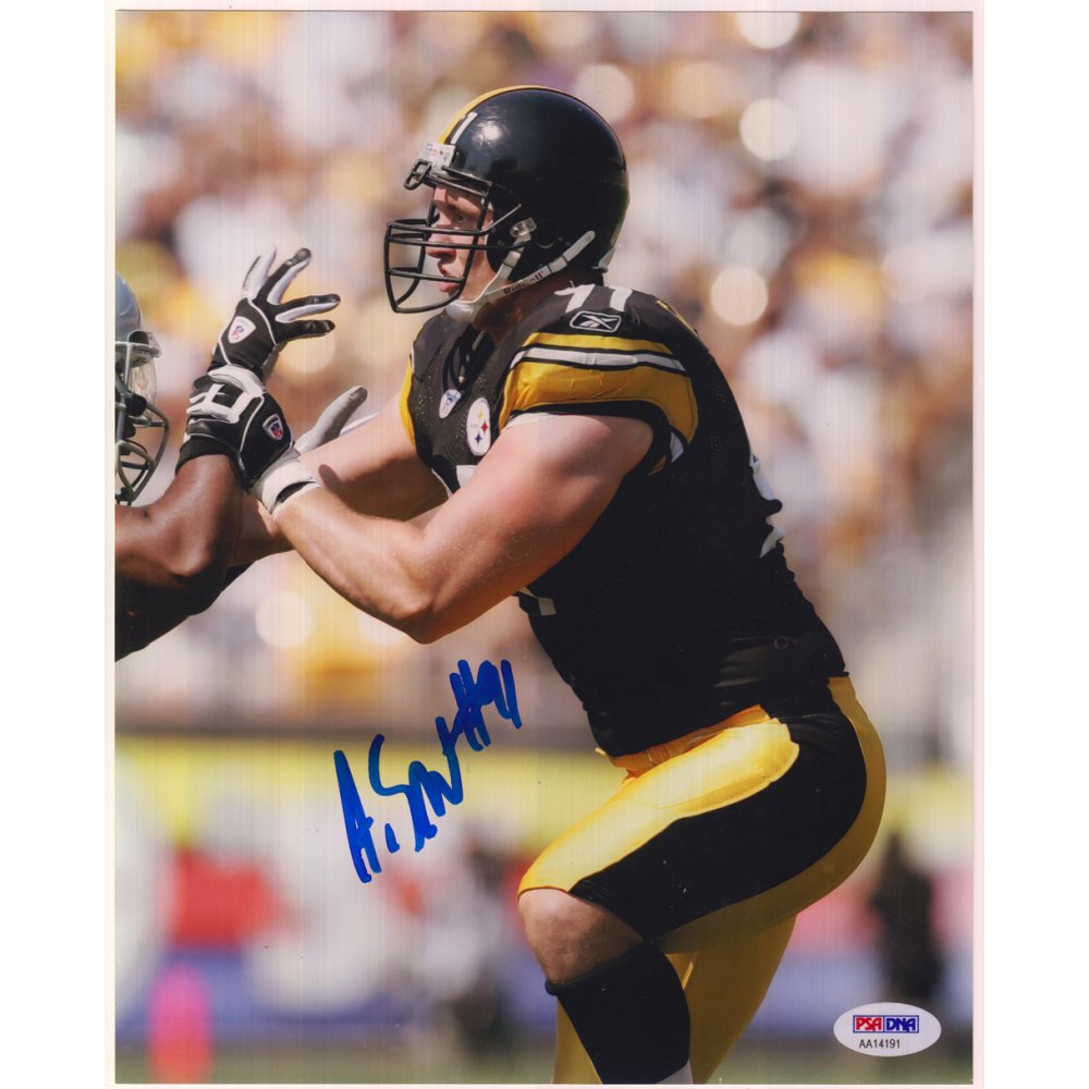 Aaron Smith Autographed Pittsburgh Steelers 8x10 Photo - PSA/DNA COA ...
