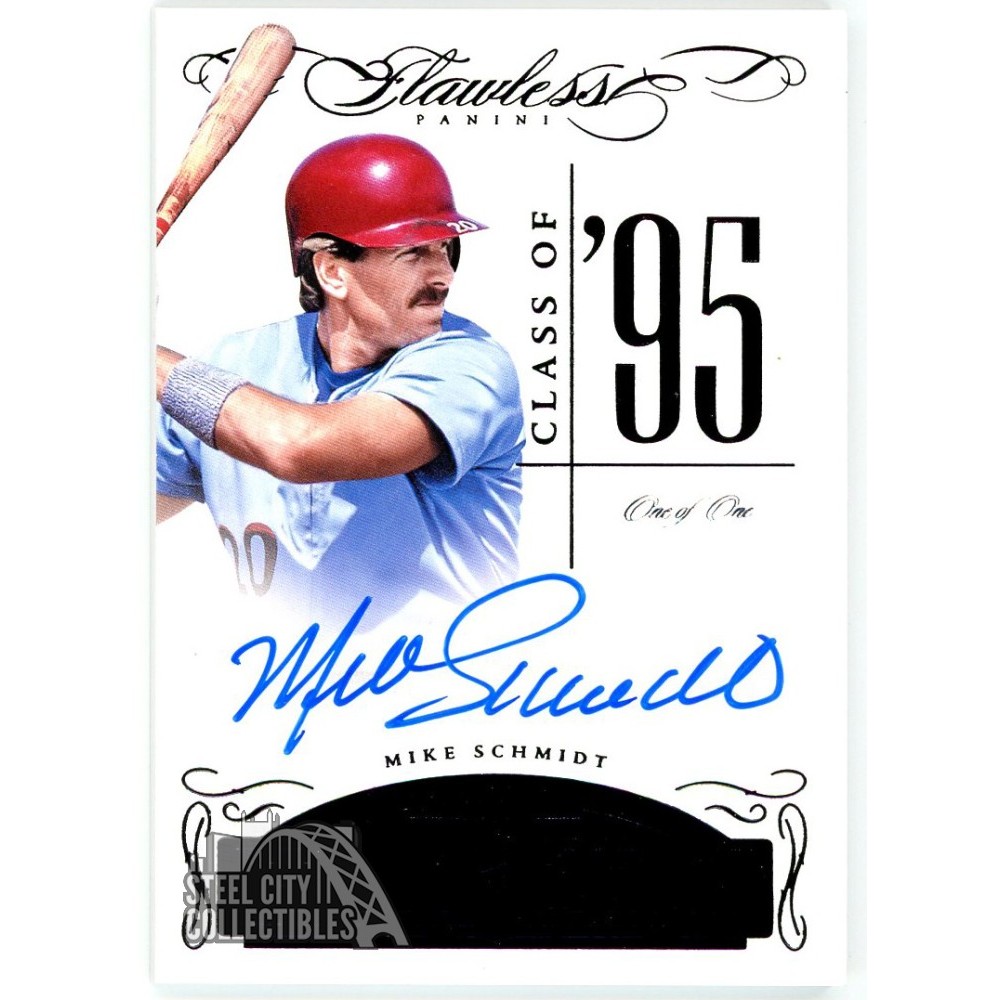 Mike Schmidt 2016 Panini Flawless Hall Of Fame Black Autograph Card # ...