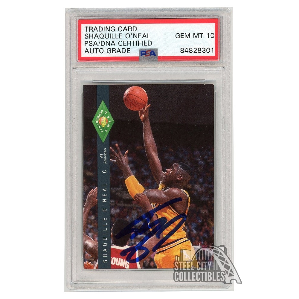 Shaquille O'Neal 1992-93 Classic Four Sport Autograph Rookie Card #318 ...
