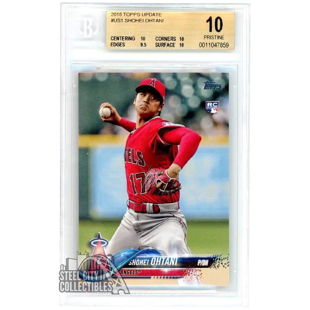 Shohei Ohtani 2018 Topps Update Rookie Card #US1 BGS 10 PRISTINE ...