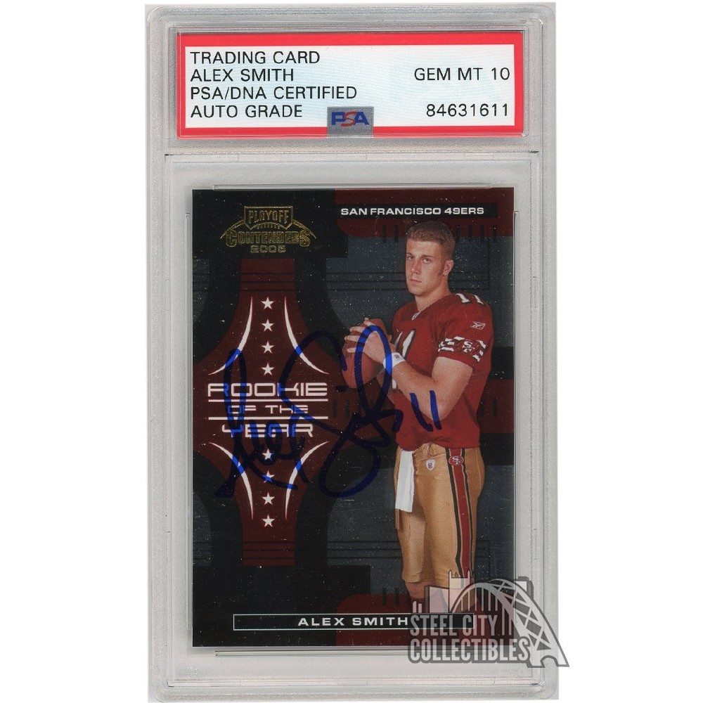 Alex Smith 2005 Playoff Contenders Autograph RC Card /2000 #ROY-1 PSA ...