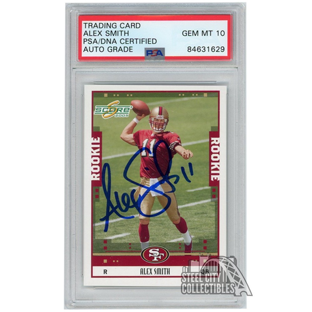 Alex Smith 2005 Score Autograph Rookie Card #331 PSA/DNA 10 | Steel ...