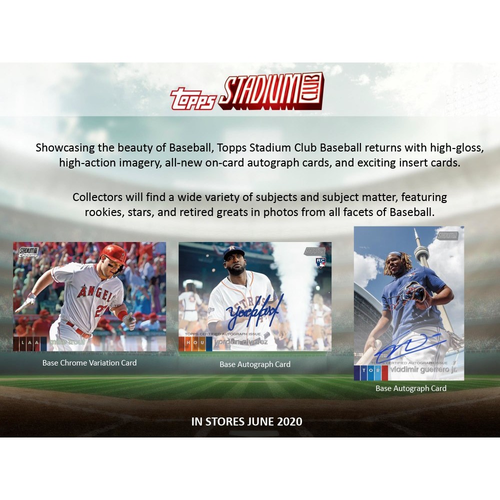 2020 Topps Stadium Club Baseball 24ct Retail 8-Box Case | Steel City ...