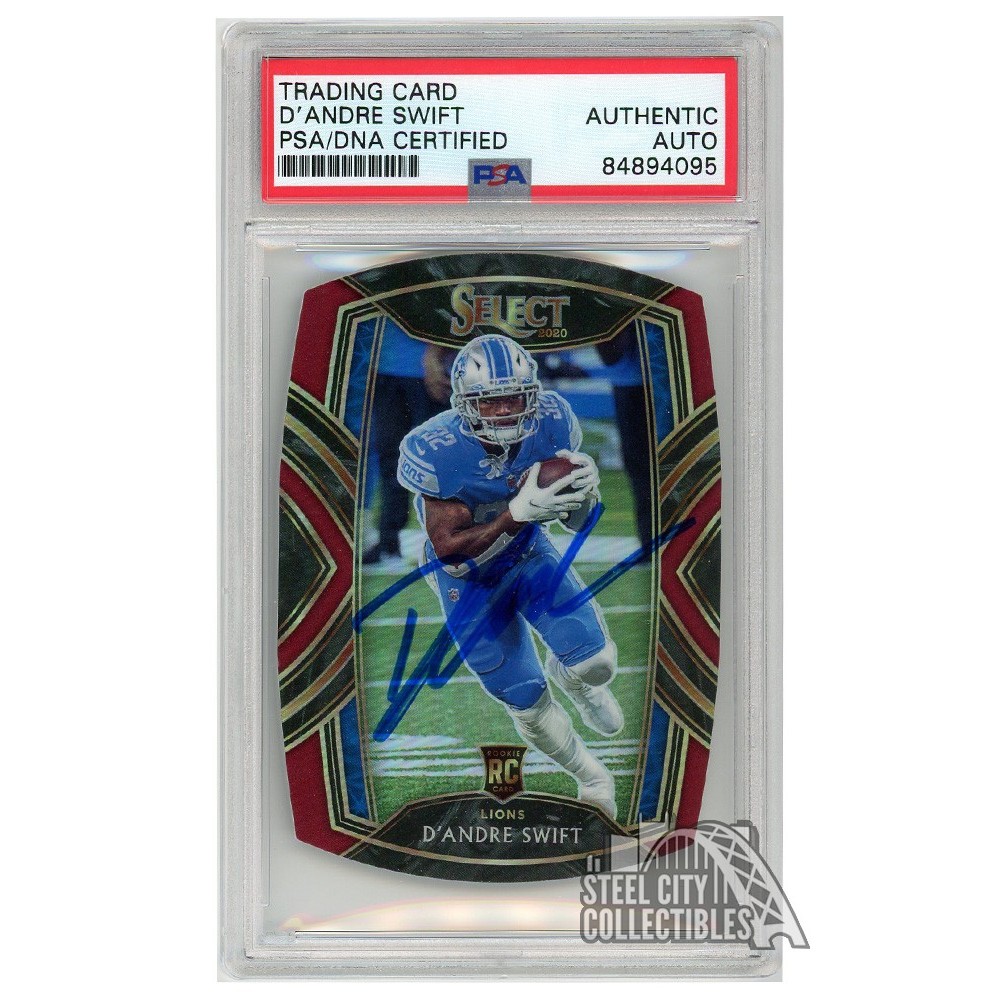 D'Andre Swift 2020 Panini Select Club Level Maroon Die-Cut Autograph RC ...