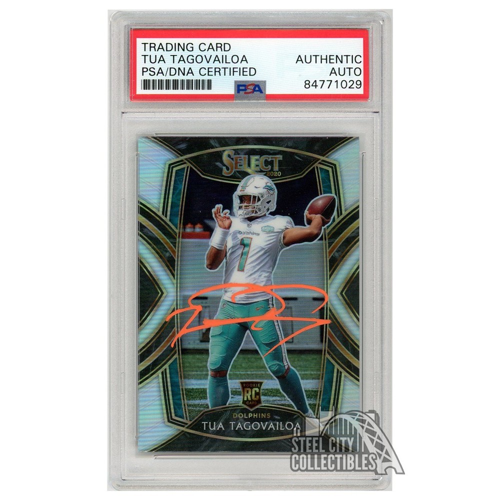 Tua Tagovailoa 2020 Panini Select Club Level Silver Autograph RC Card ...