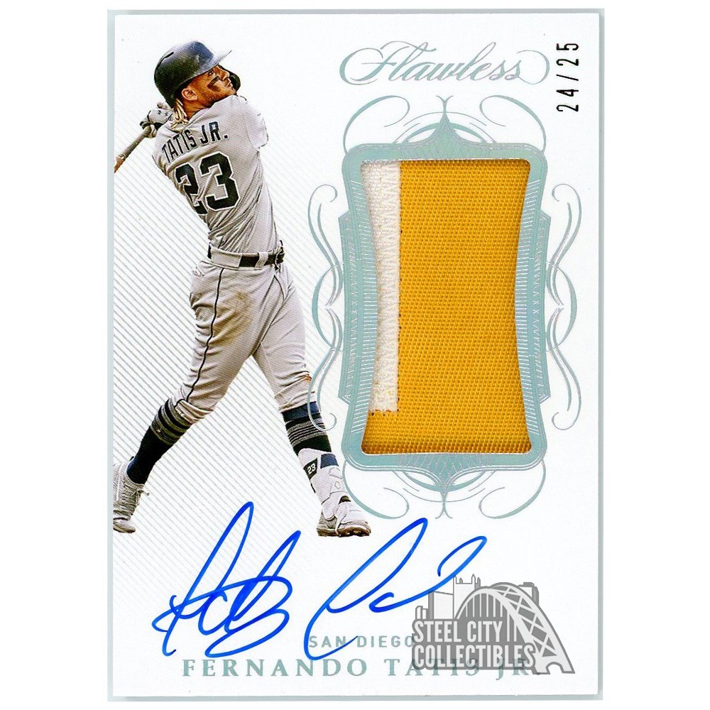 Fernando Tatis Jr 2020 Panini Flawless Patch Autograph Card #PA-FT 24/ ...