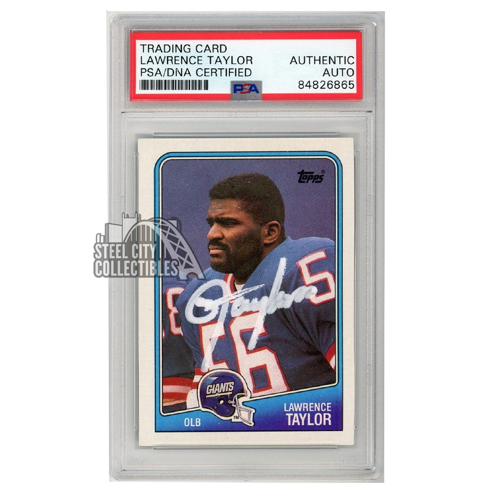 Lawrence Taylor 1988 Topps Autograph Card #285 PSA/DNA (White) | Steel ...