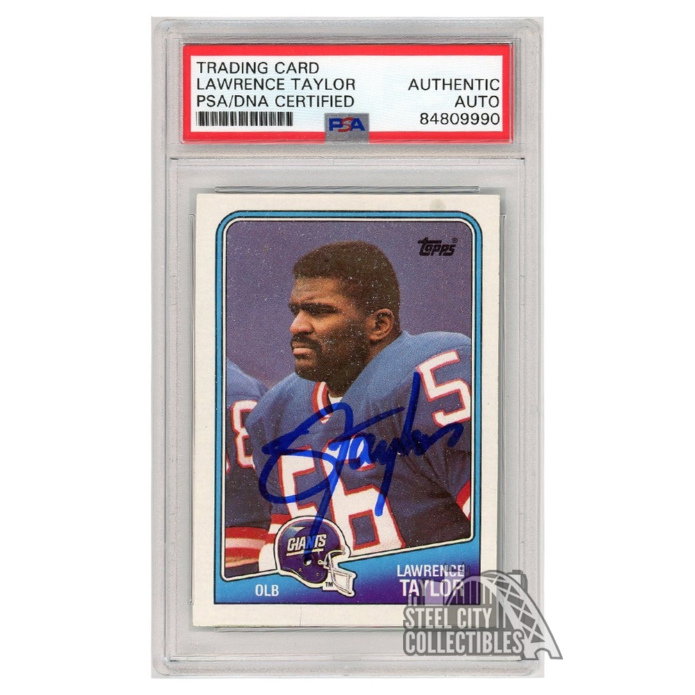 Lawrence Taylor 1988 Topps Autograph Card #285 PSA/DNA | Steel City ...
