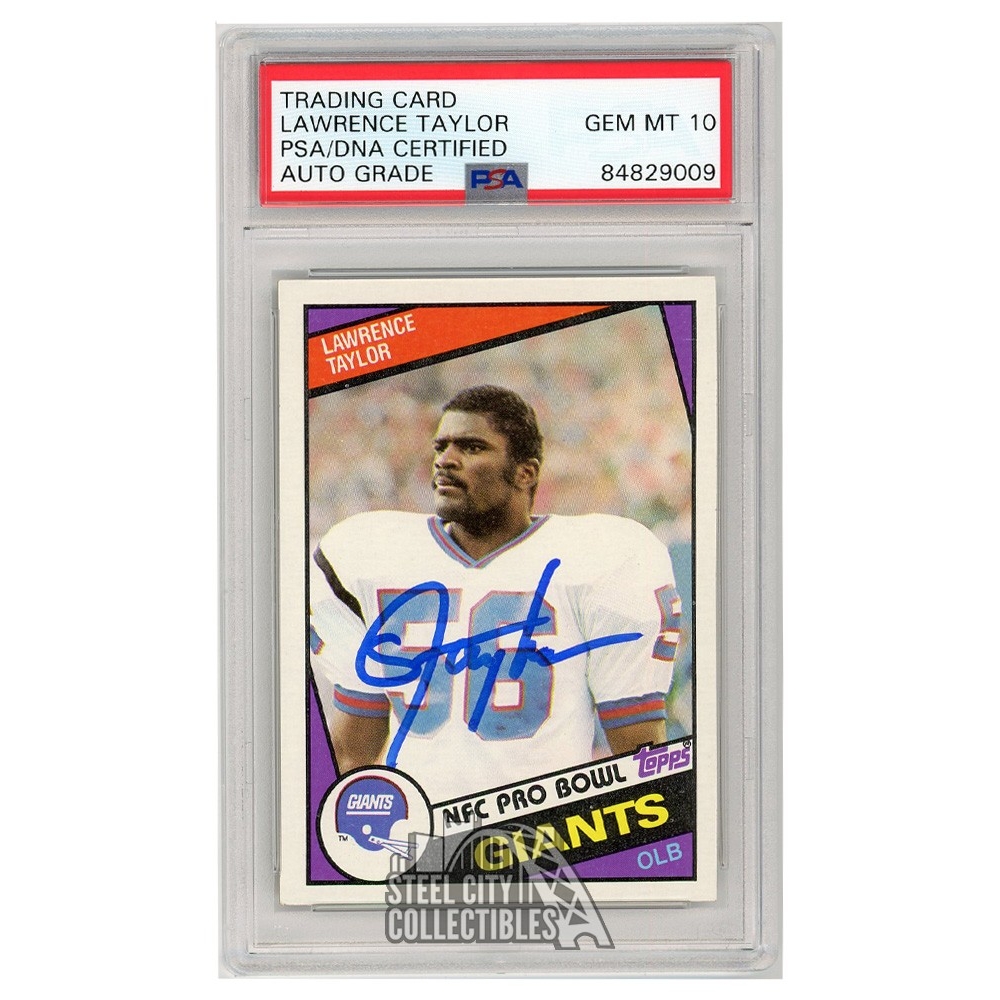 Lawrence Taylor 1984 Topps Autograph Card #321 PSA/DNA 10 | Steel City ...