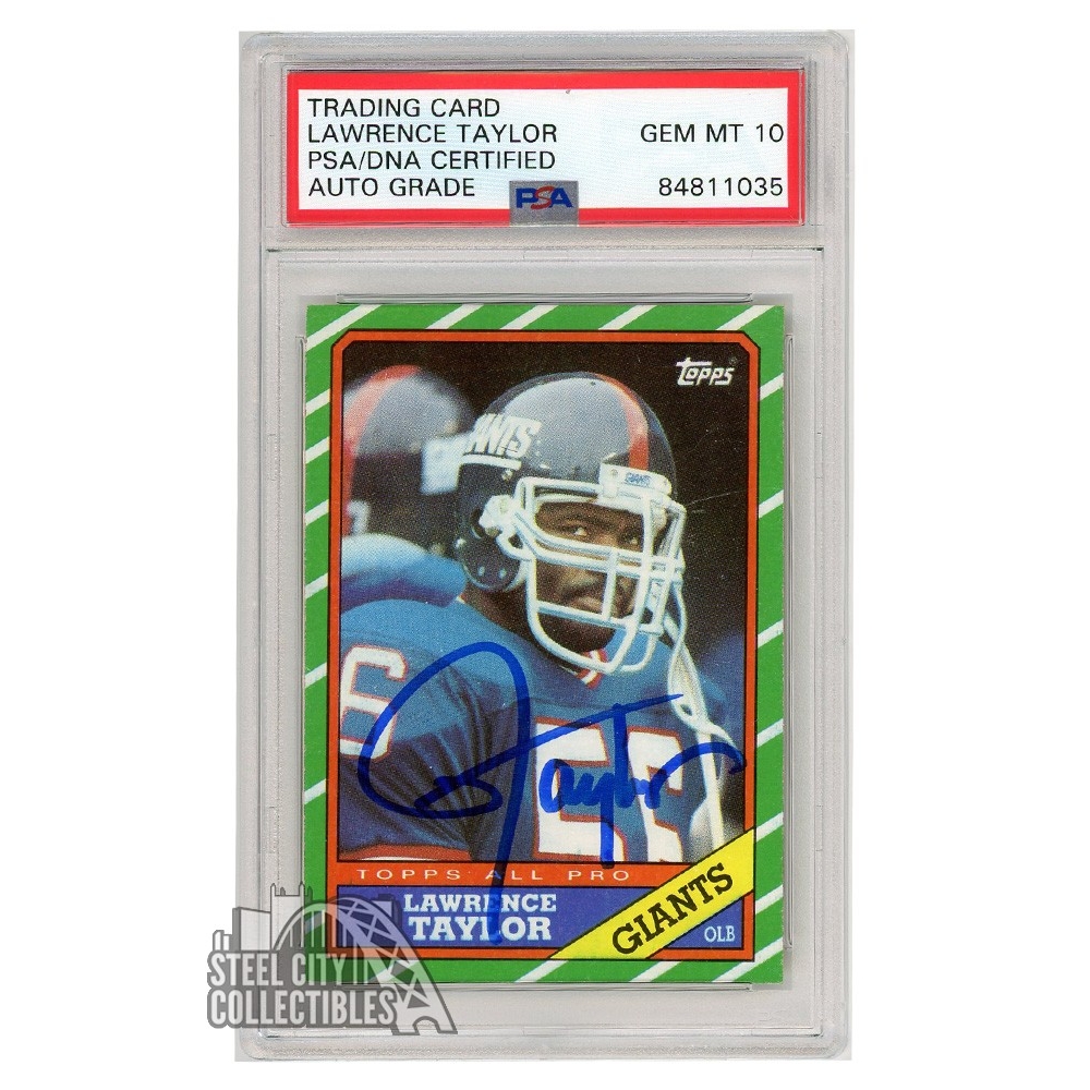Lawrence Taylor 1986 Topps Autograph Card #151 PSA/DNA 10 | Steel City ...